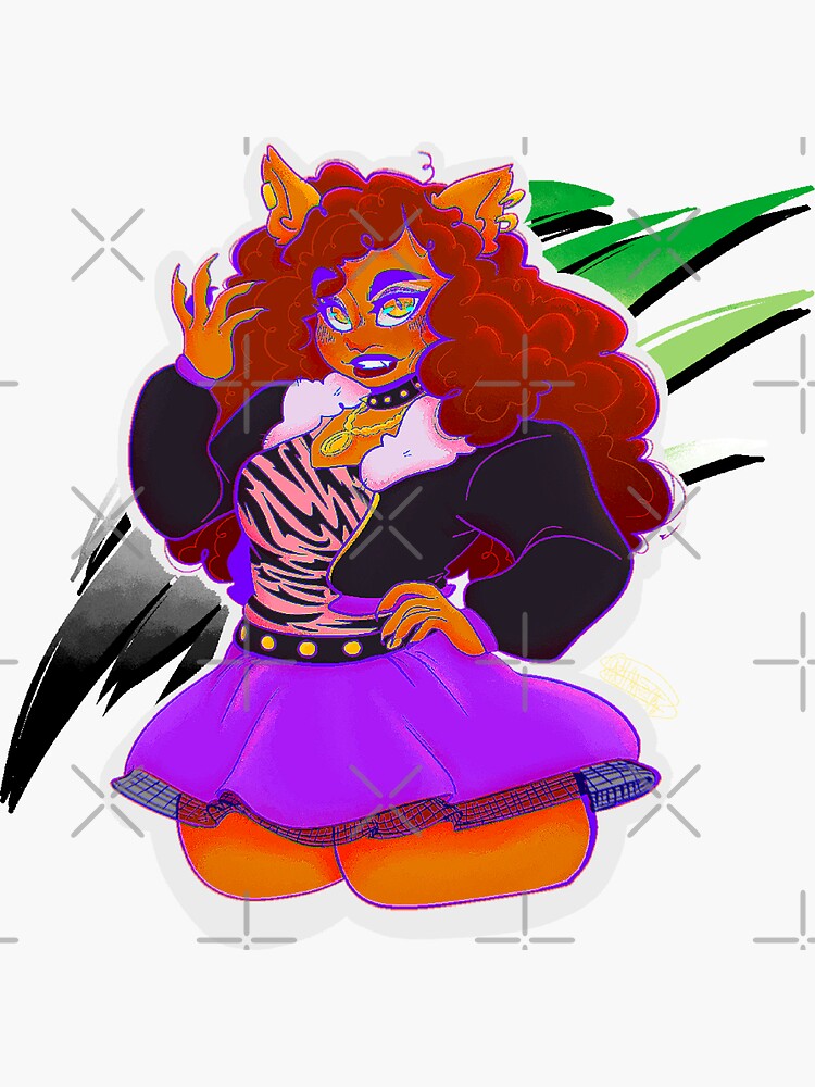 "Aromantic Clawdeen Wolf // Monster High" Sticker for Sale by ...