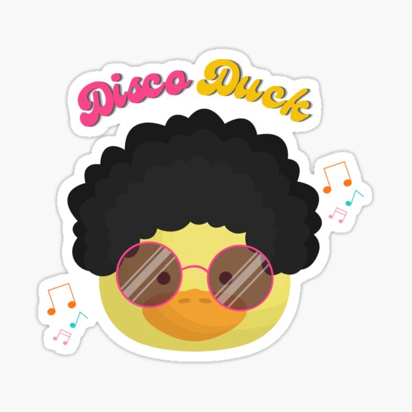 "Disco Duck" Sticker for Sale by ImperialRose | Redbubble