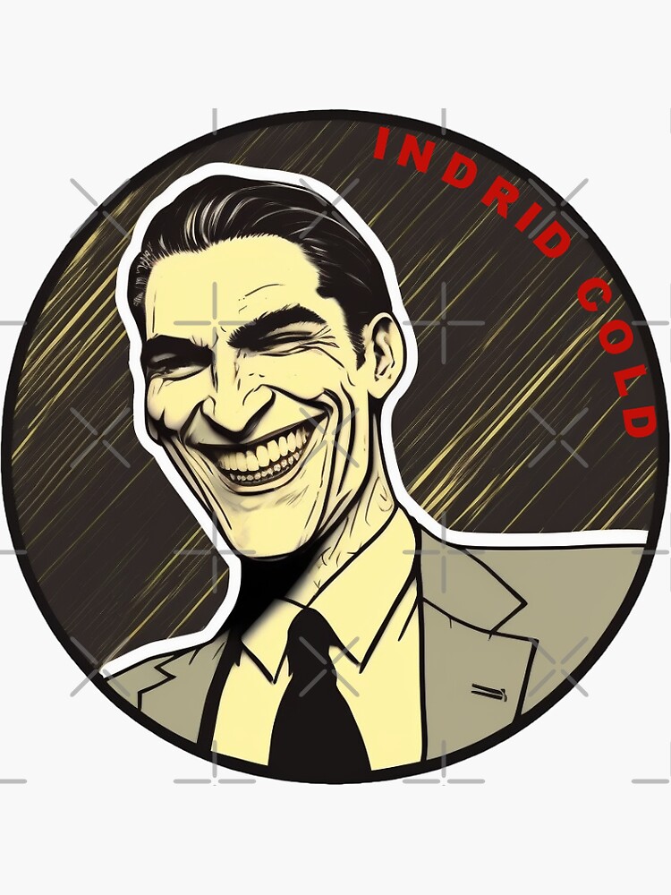 "Indrid Cold sticker" Sticker for Sale by Infinite-RH-Pod | Redbubble