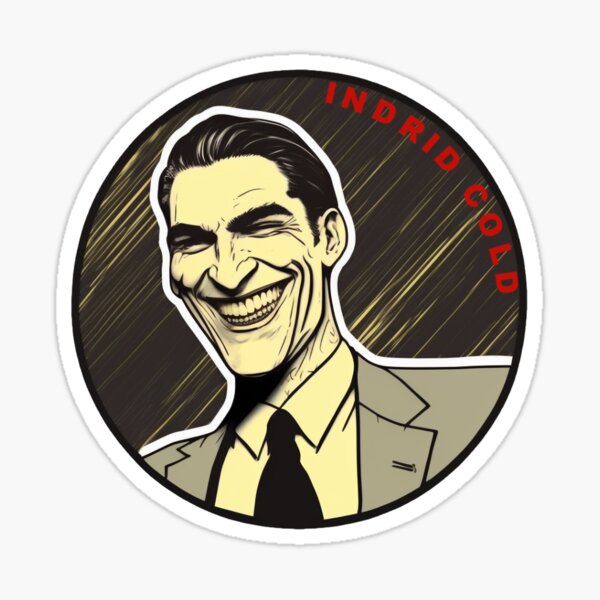 "Indrid Cold sticker" Sticker for Sale by Infinite-RH-Pod | Redbubble