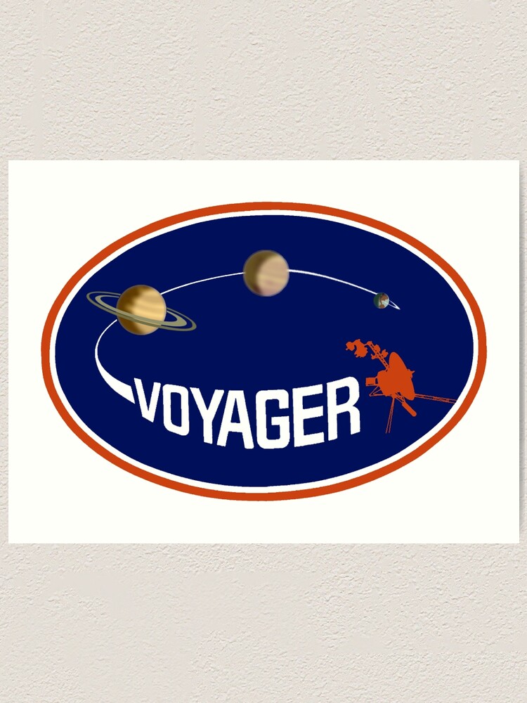 "Voyager Program Logo" Art Print for Sale by Spacestuffplus | Redbubble