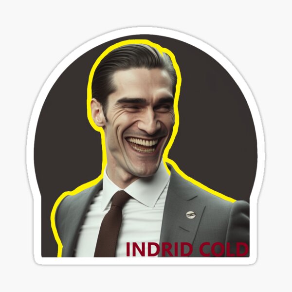 "Indrid Cold sticker" Sticker for Sale by Infinite-RH-Pod | Redbubble