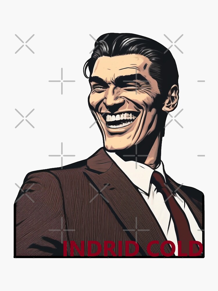 "Indrid Cold sticker" Sticker for Sale by Infinite-RH-Pod | Redbubble
