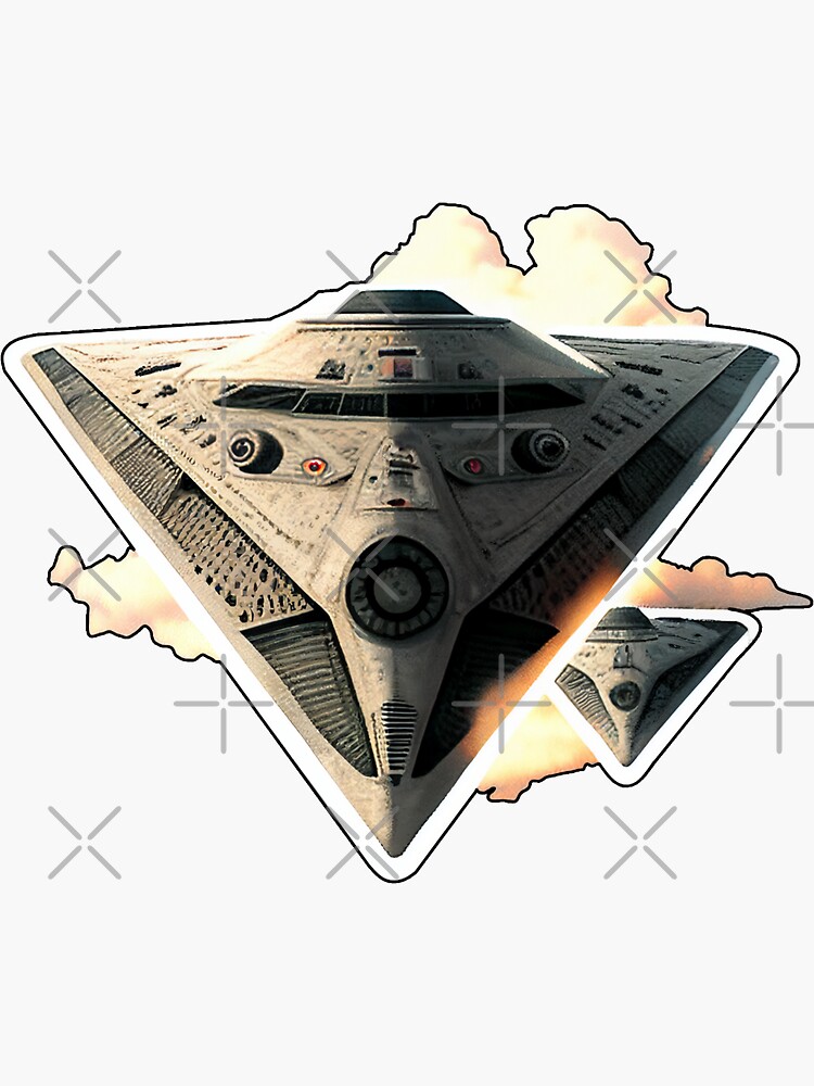 "UAP/UFO "TR3B" sticker" Sticker for Sale by Infinite-RH-Pod | Redbubble