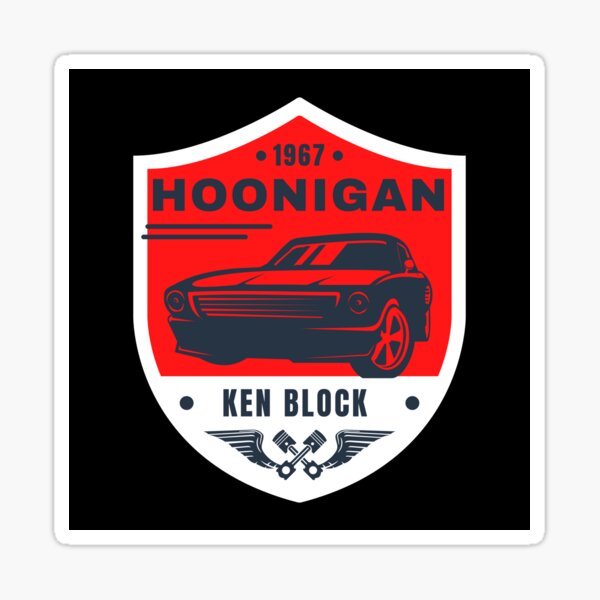"Ken Block." Sticker for Sale by Natural-bro | Redbubble