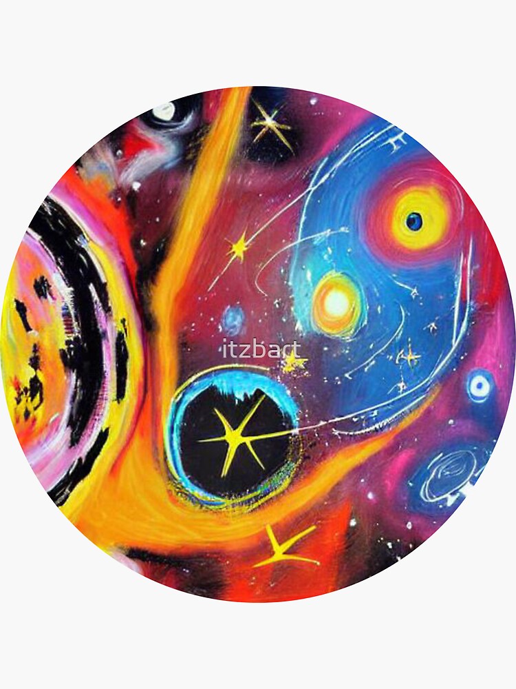 "Space Art Galaxy | Urban Art Kids | AI Art" Sticker for Sale by ...