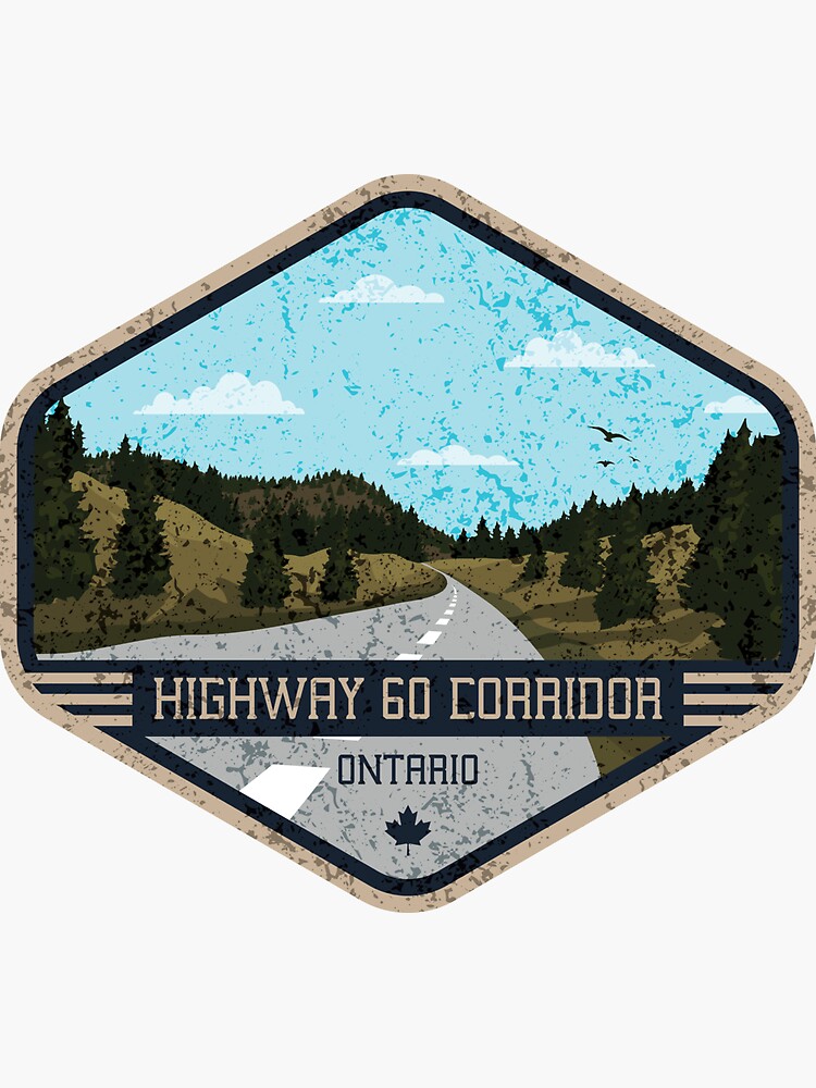 "Highway 60 Corridor in Canada" Sticker for Sale by Naturato | Redbubble