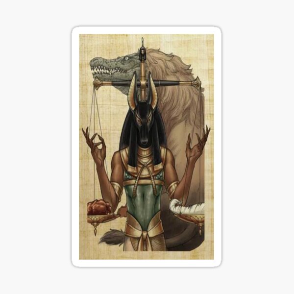 "anubis scales poster" Sticker for Sale by Elliettelegaspi | Redbubble