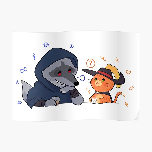 Poster « Le chat botté Le dernier souhait, le chat botté », par CaseKim ...