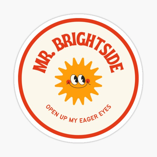 "Mr. Brightside (The Killers)" Sticker for Sale by nyankayla | Redbubble