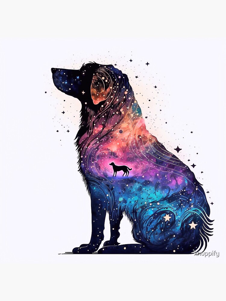 "Magic dog in dog" Sticker for Sale by knuppify | Redbubble