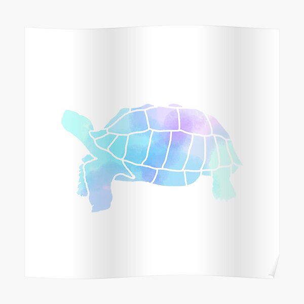 Póster «Silueta de Sulcata (acuarela)» de misimichu | Redbubble