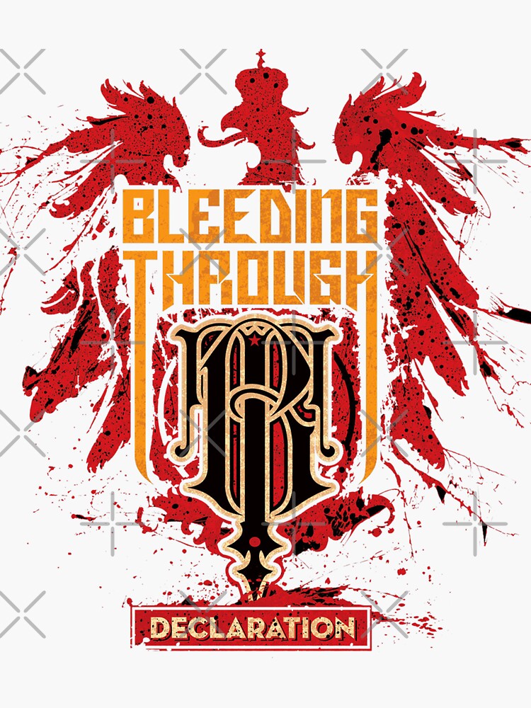 "Bleeding Through Logo" Sticker for Sale by EvanGiova | Redbubble