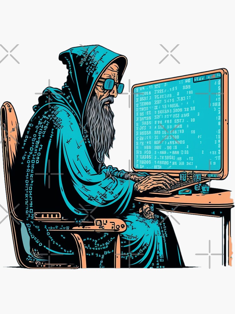 "Code Wizard - Show off your coding skills in style" Sticker for Sale ...