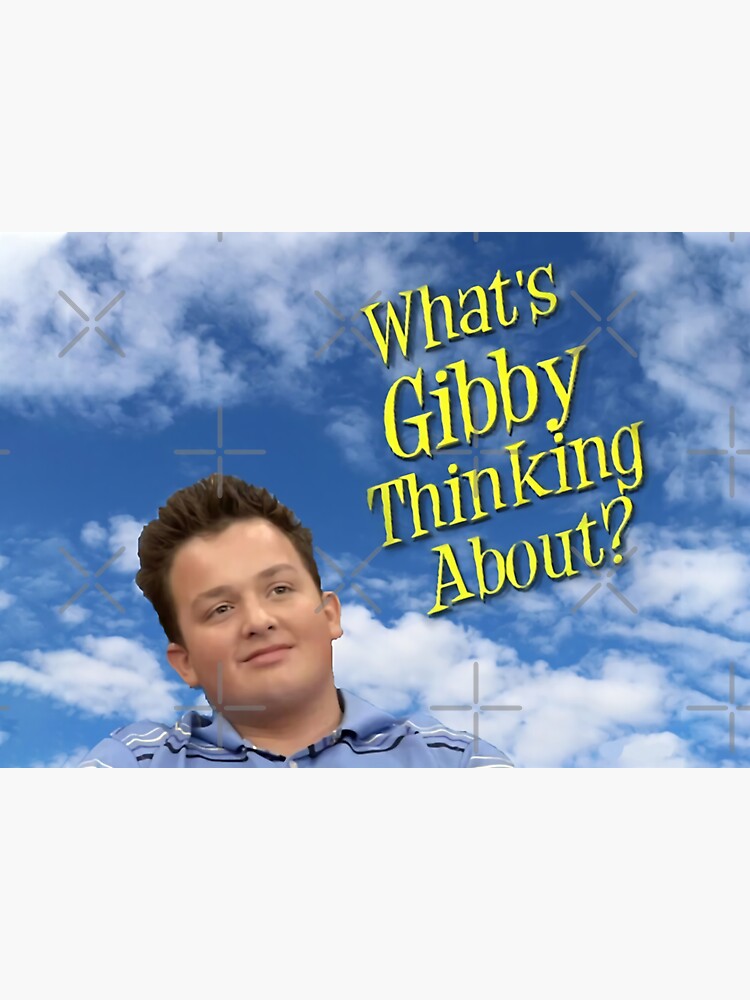"Whats Gibby Thinking About" Sticker for Sale by Cutieqyut | Redbubble