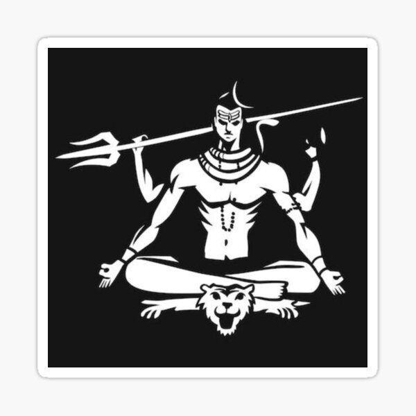 "lord shiva" Sticker for Sale by Jaadueekala | Redbubble
