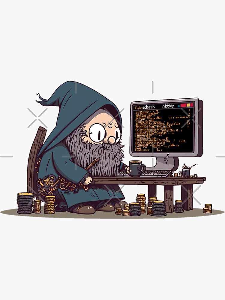 "Code Wizard - Show off your coding skills in style" Sticker for Sale ...
