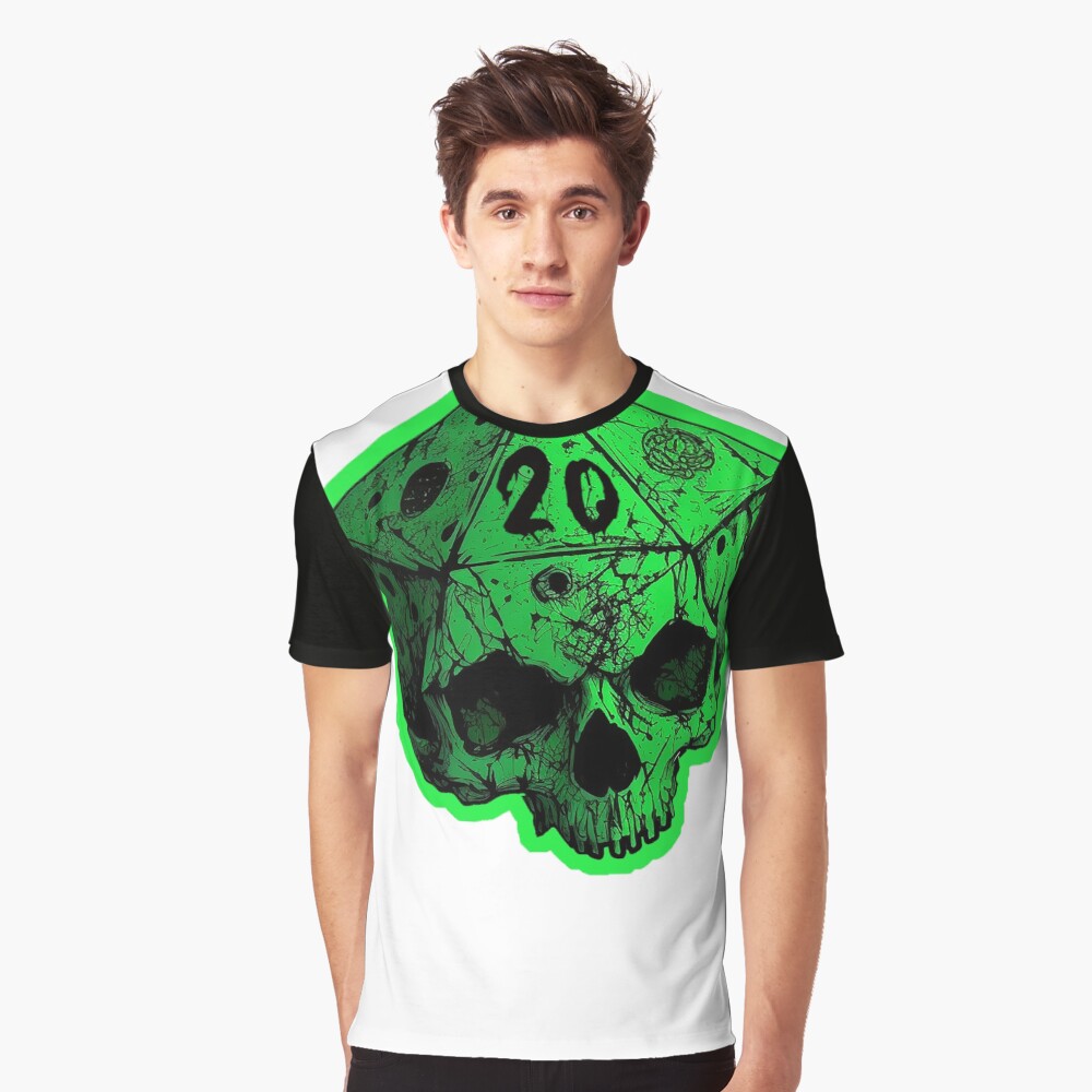 "Mörk Borg - Green Skull d20" Sticker for Sale by DodgyDogma | Redbubble