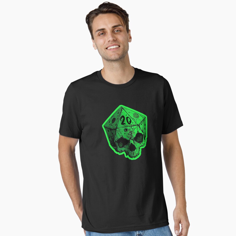 "Mörk Borg - Green Skull d20" Sticker for Sale by DodgyDogma | Redbubble