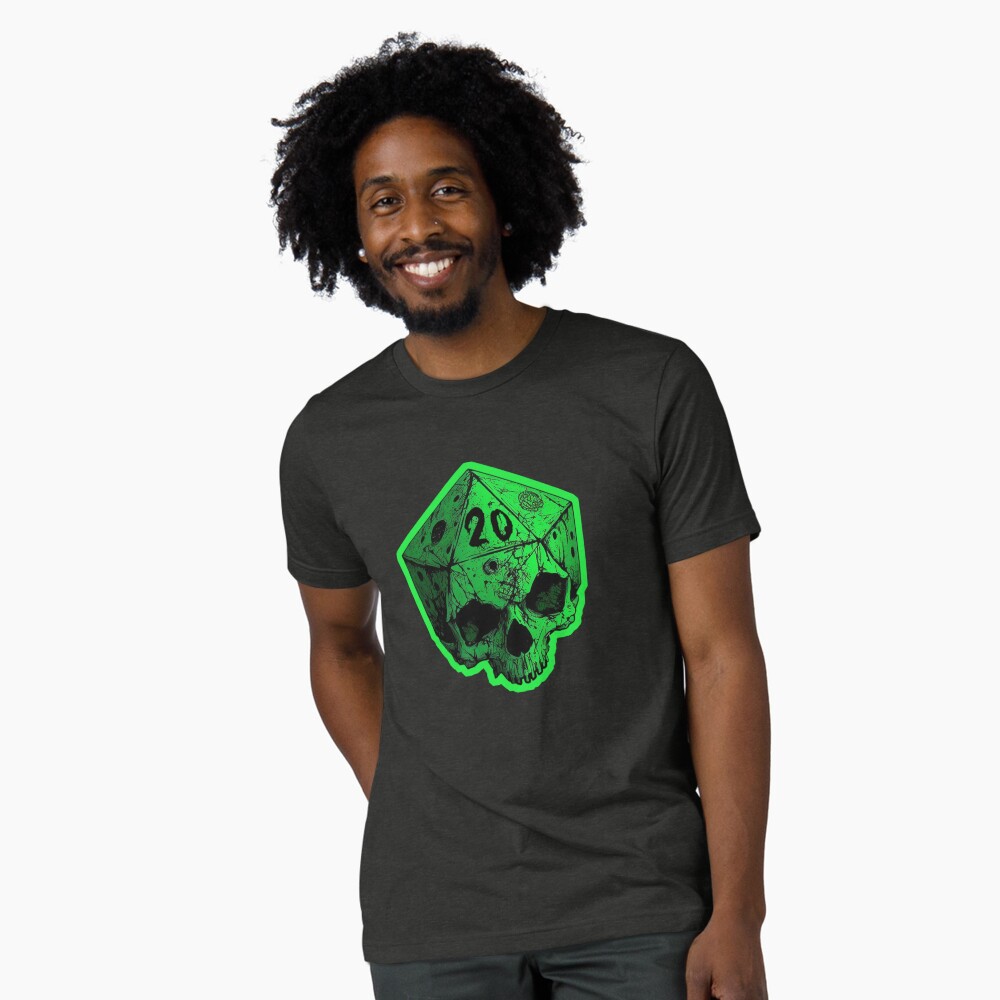 "Mörk Borg - Green Skull d20" Sticker for Sale by DodgyDogma | Redbubble