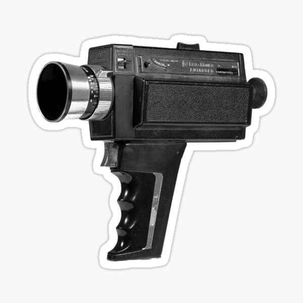"Vintage Cinecam" Sticker by 8mmAttire | Redbubble