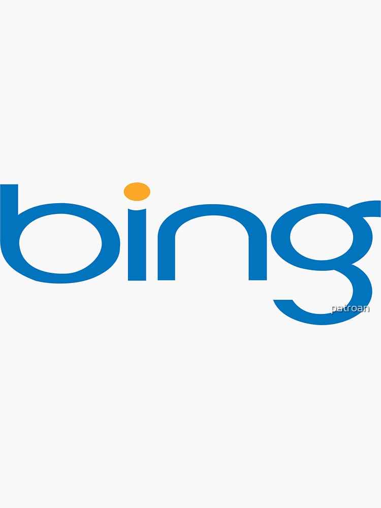 "Bing" Sticker for Sale by patroan | Redbubble