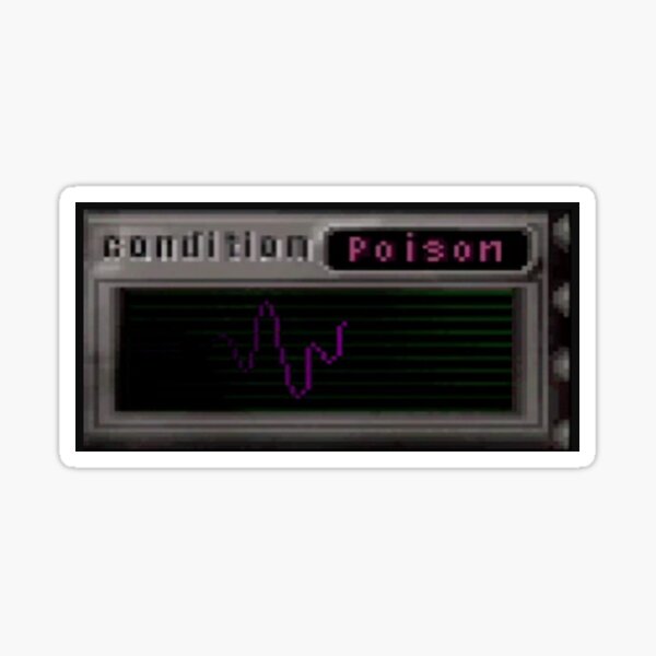 "Resident Evil 3 Original "Poison" Health Condition Bar" Sticker for ...