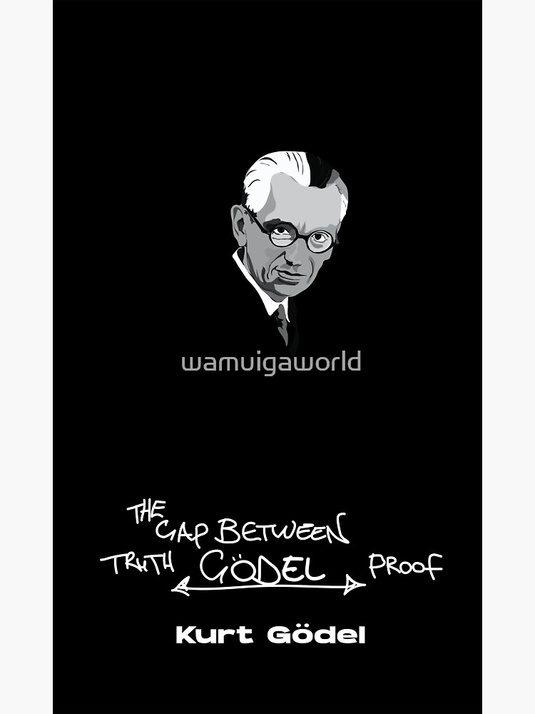 "Kurt Gödel | Gödel numbers" Sticker for Sale by wamuigaworld | Redbubble
