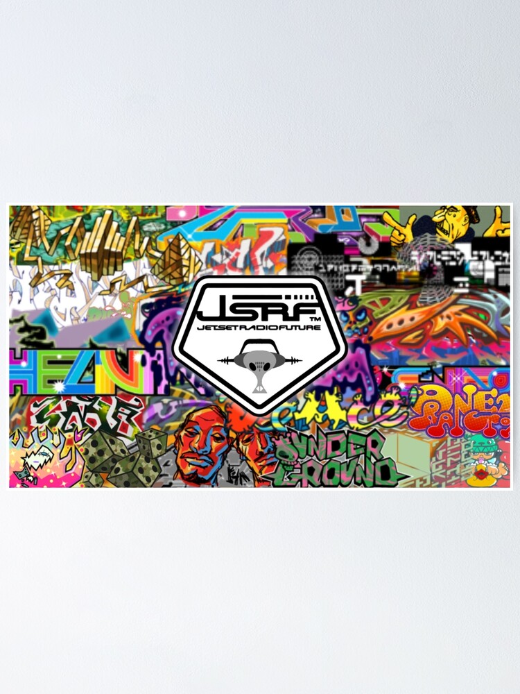 "Jet Set Radio Future (JSRF) Graffiti Tags Collage with Full Logo ...