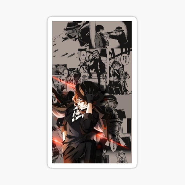 "Dazai Aesthetic " Sticker for Sale by Dprs | Redbubble