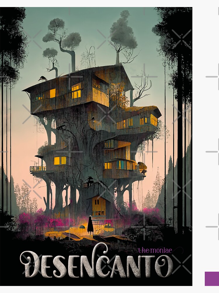 "DESENCANTO total, disenchantment" Sticker for Sale by themoniae ...