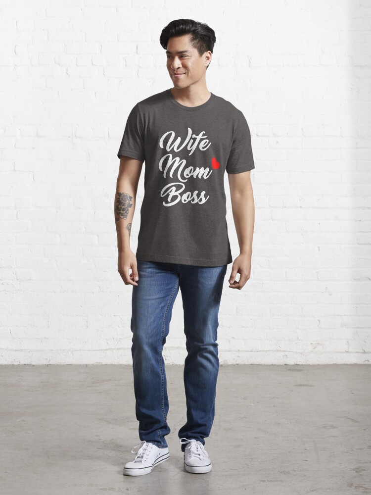Mom Shirts Wife Mom Boss Shirt Mothers Day T Mothers Shirt Funny