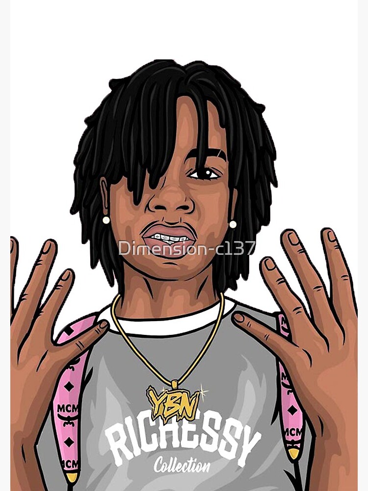 "YBN Nahmir" Spiral Notebook for Sale by Dimension-c137 | Redbubble