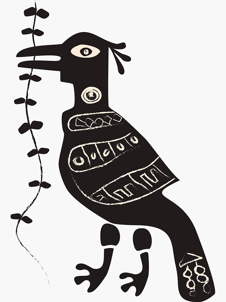 "Folk Art Native American Magic Craw" Sticker for Sale by evghenifloca ...