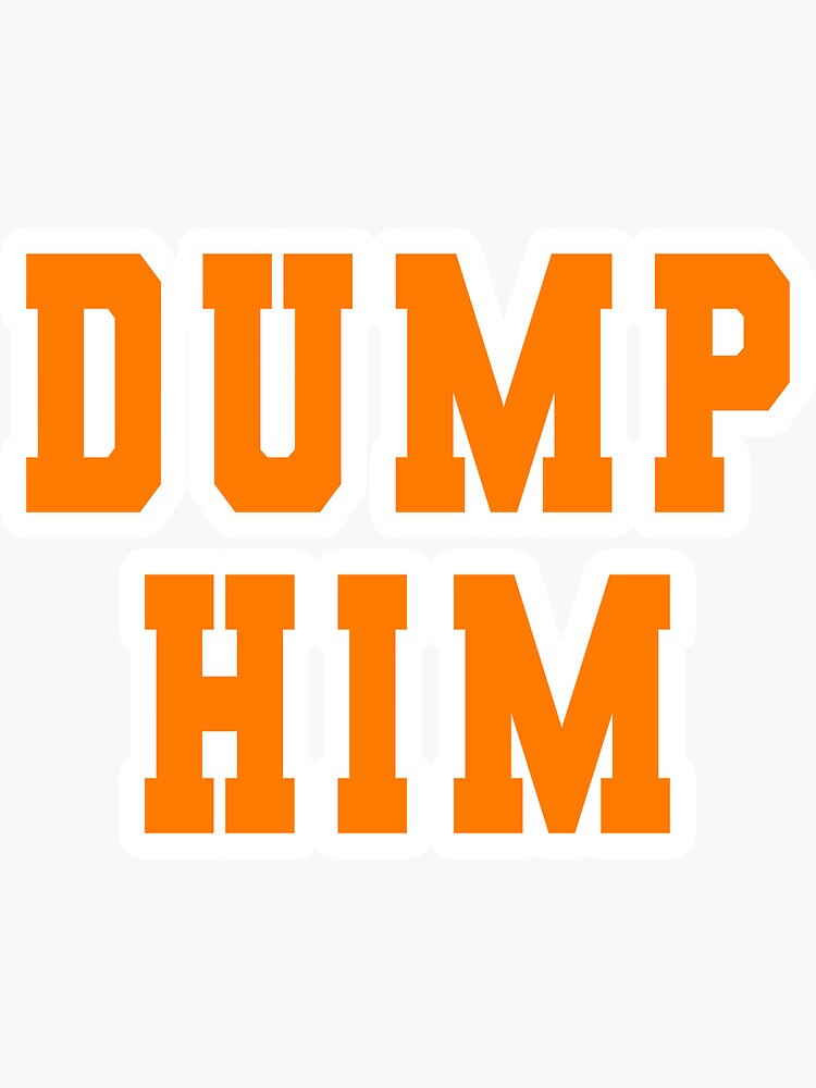 "DUMP HIM 2000s Y2K aesthetic" Sticker for Sale by Goodworkstore ...