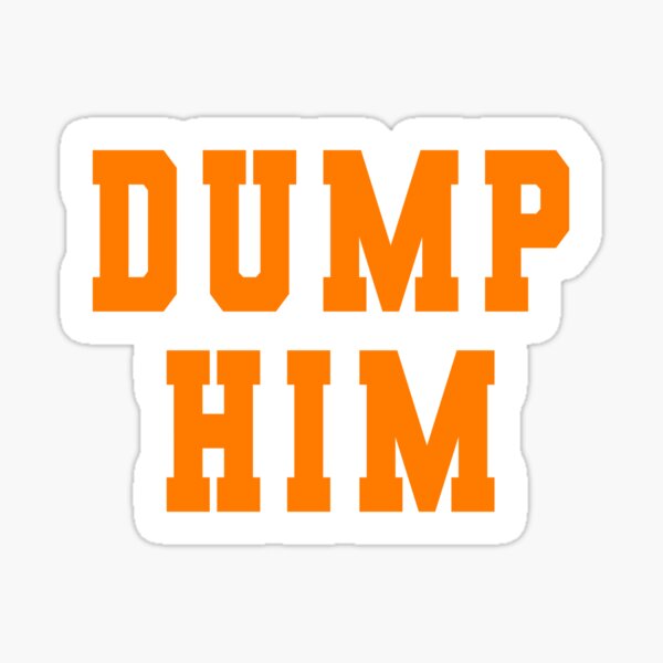 "DUMP HIM 2000s Y2K aesthetic" Sticker for Sale by Goodworkstore | Redbubble