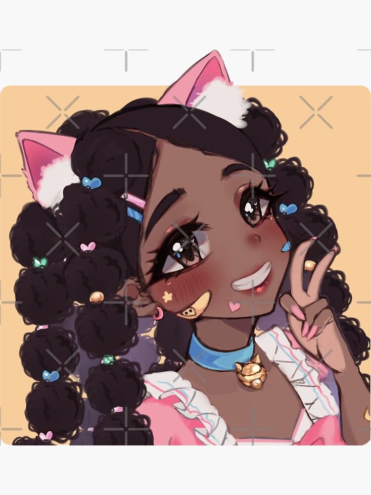 "Anime cat girl" Sticker for Sale by Pinkytsu | Redbubble