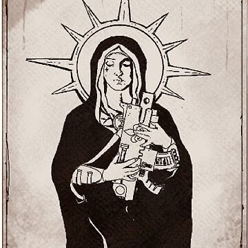 "Holy weapon" Sticker for Sale by Underhive-Art | Redbubble