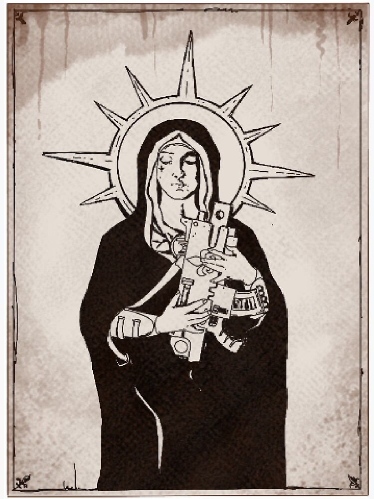 "Holy weapon" Sticker for Sale by Underhive-Art | Redbubble