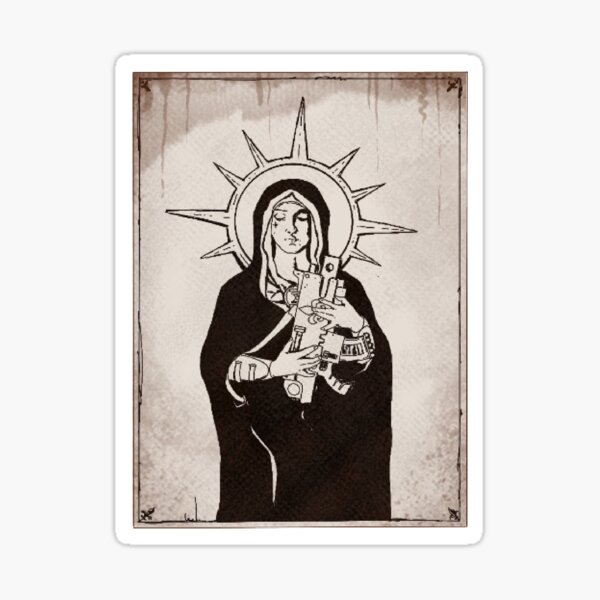 "Holy weapon" Sticker for Sale by Underhive-Art | Redbubble