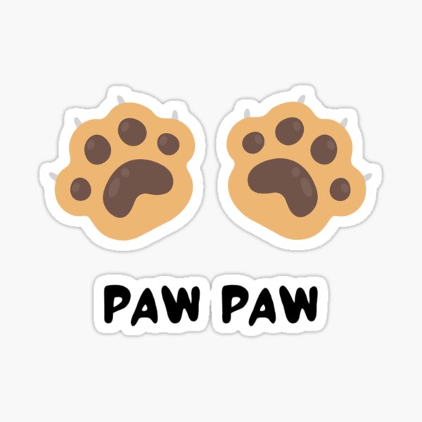 "Paw Paw" Sticker for Sale by pomme000 | Redbubble