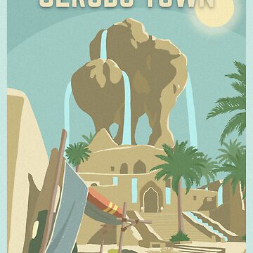 "Greetings from Gerudo Town" Sticker for Sale by sanne-korpel | Redbubble