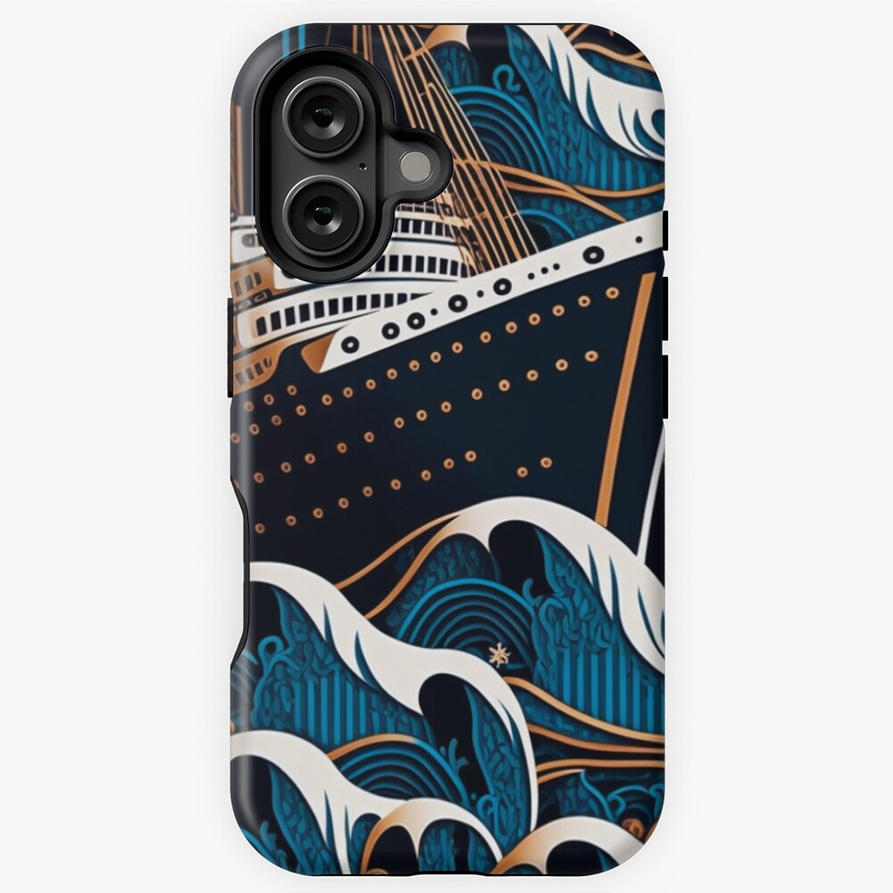 "Art Deco Titanic Ship | Titanic Wood Carving Style| Titanic painting ...