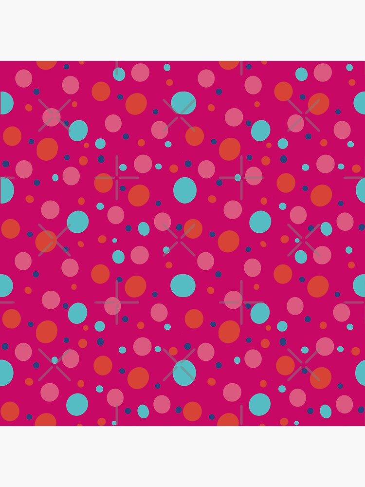 "Spotty Dotty hotpink sm" Sticker for Sale by GalapaTales | Redbubble