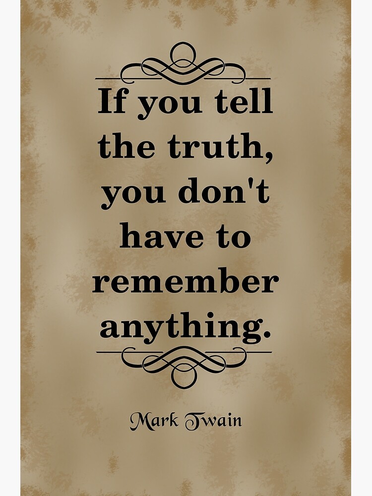 "Mark Twain Quote" Poster for Sale by bchambers1 | Redbubble