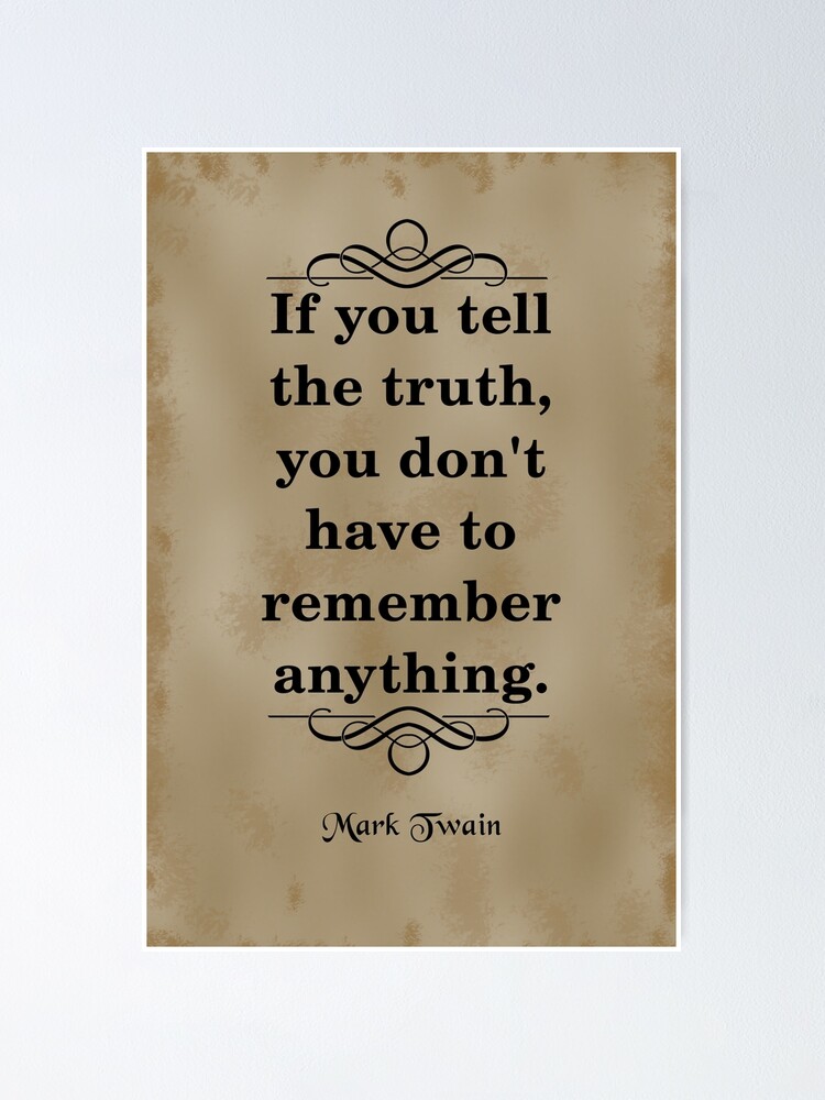 "Mark Twain Quote" Poster for Sale by bchambers1 | Redbubble