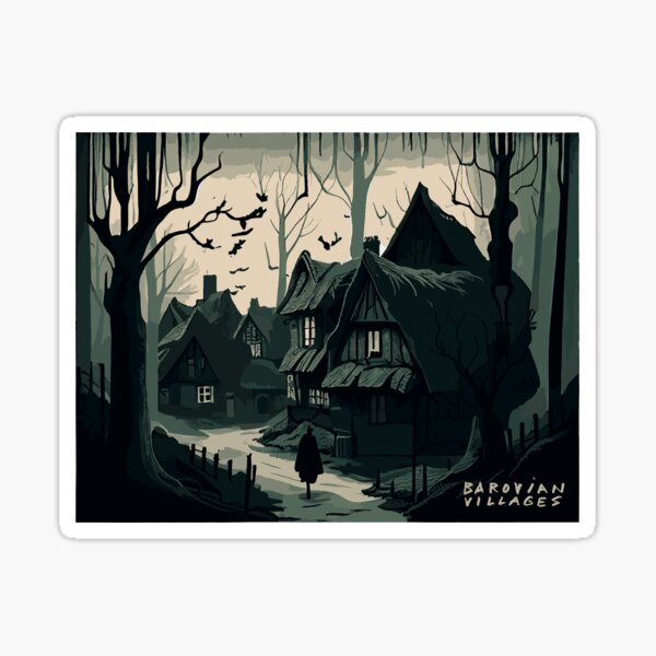 "Barovian Village. Collect them all !" Sticker for Sale by Aftalnoran ...
