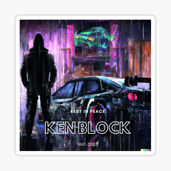 "KEN BLOCK" Sticker for Sale by kudanmedia | Redbubble