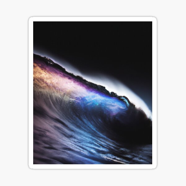 "Wave At Night" Sticker for Sale by Fentier | Redbubble