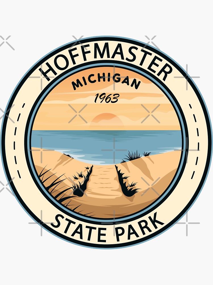 "Hoffmaster State Park Michigan Badge" Sticker for Sale by ...